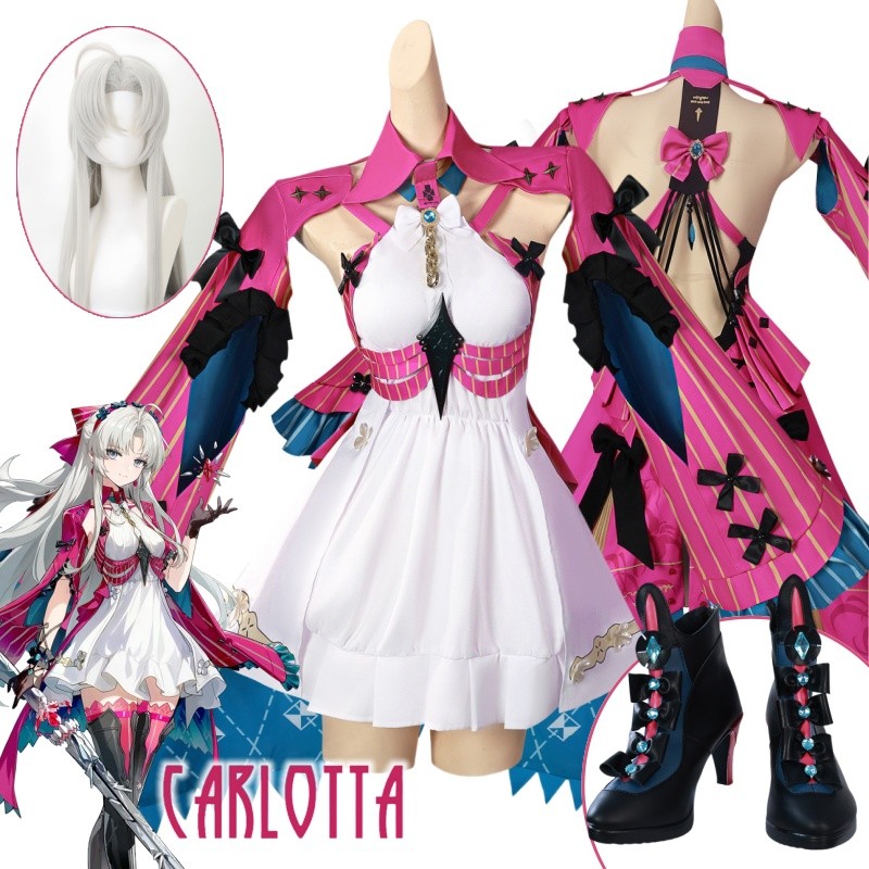 Anime CARLOTTA Cosplay Costume WUTHERING WAVES Cute Lori CARLOTTA ...