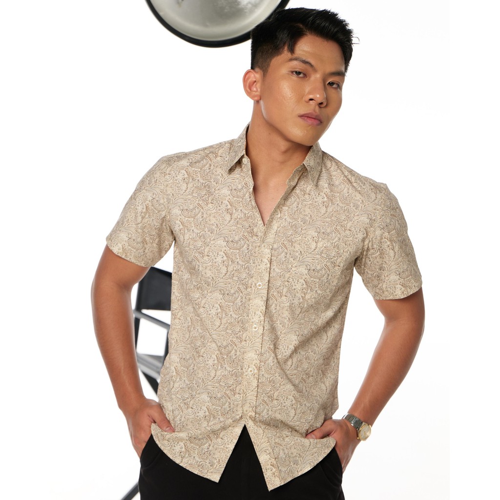 I Am Famous Slim Fit Shirt - Light Yellow | Shopee Malaysia