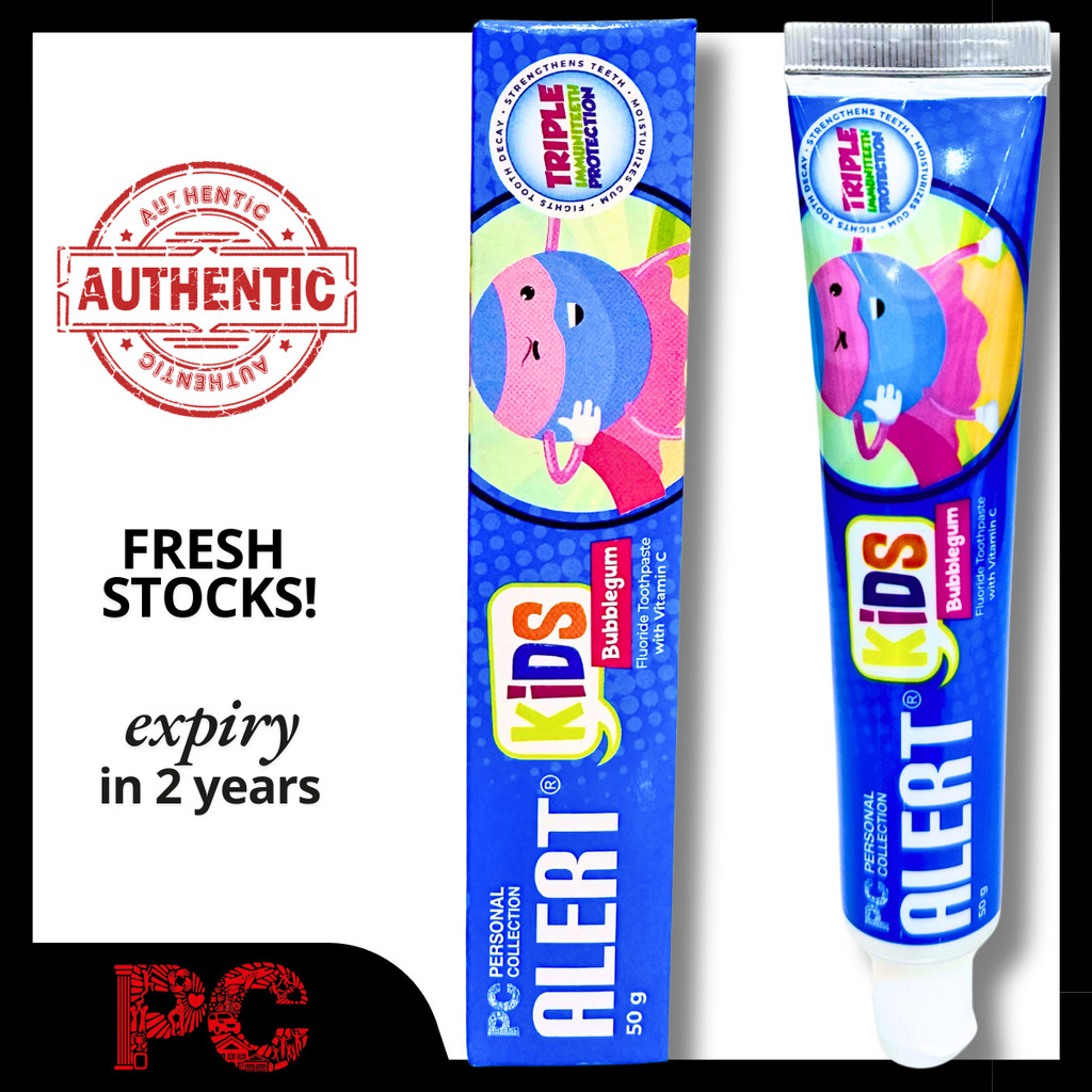 Alert Kids Toothpaste Bubblegum With Vitamin C 50g by PC Personal ...