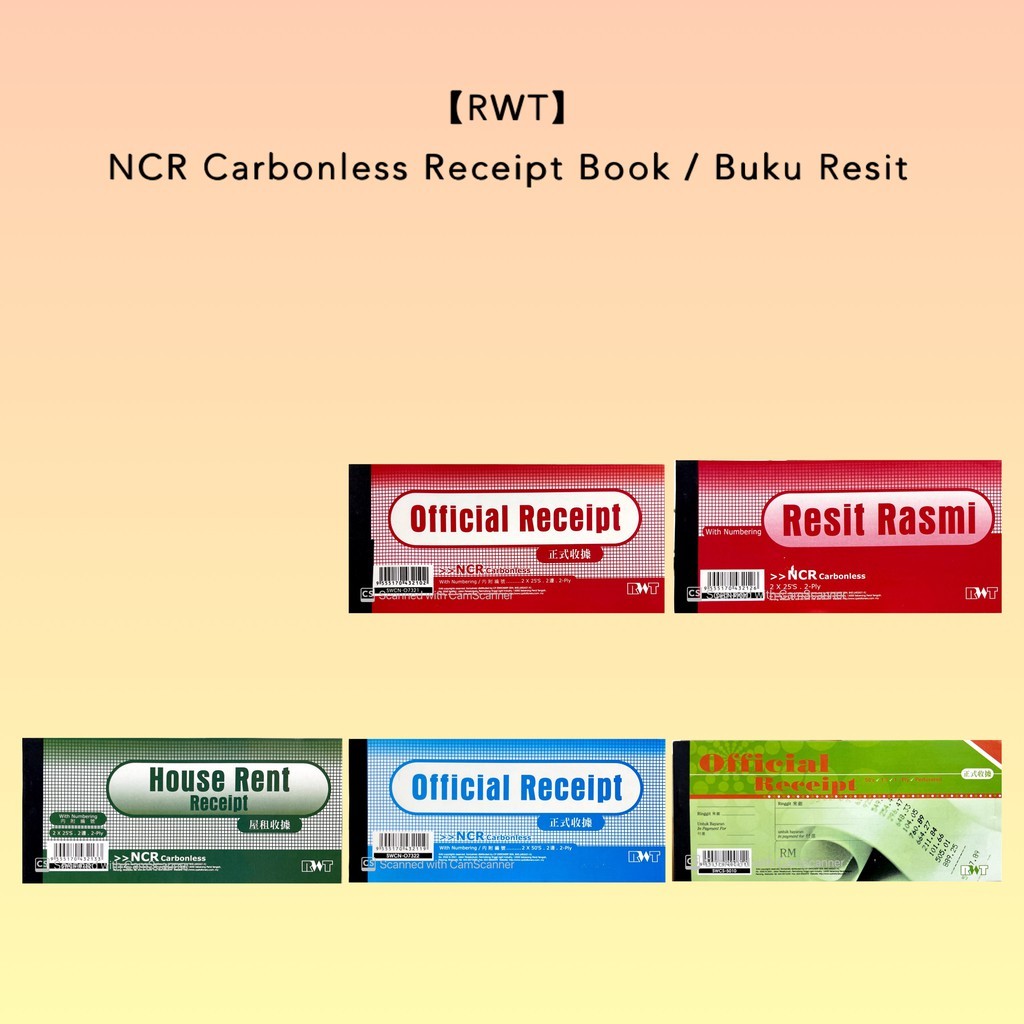 【RWT】NCR Carbonless Receipt Book / Buku Resit | Shopee Malaysia