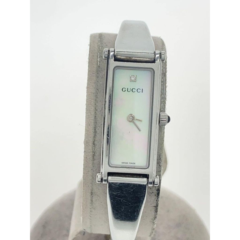 GUCCI Women's Watch Quartz Analog Stainless Steel Silver SLV 1500L ...