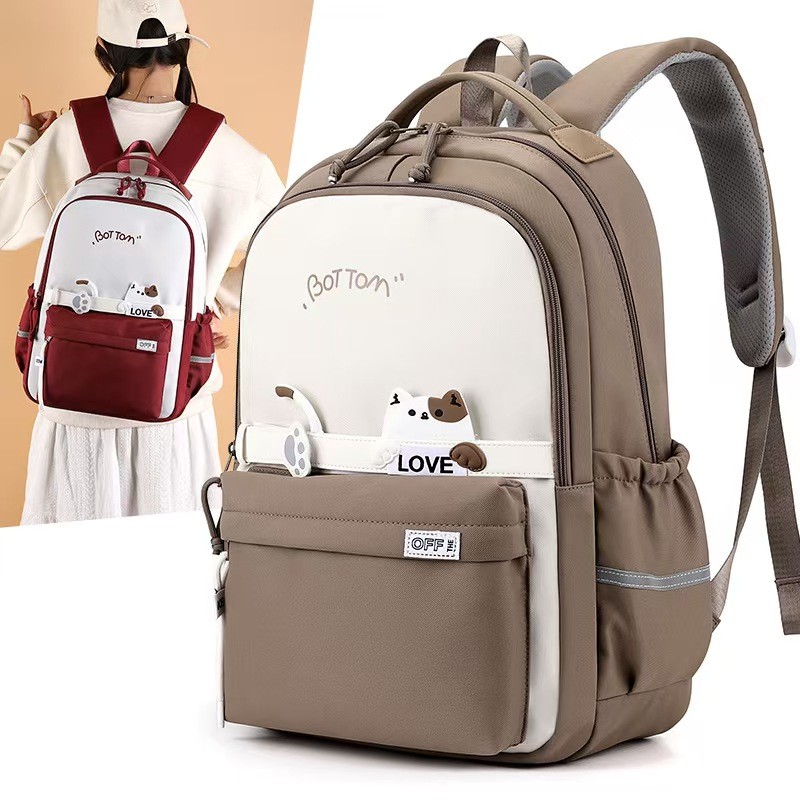 New Style Schoolbag High-value Middle School Students Multi-compartment ...