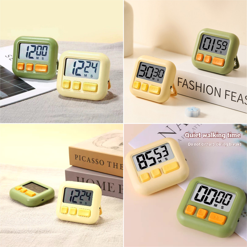 Mini Dopamine Desktop Timer Digital Countdown Timer Clock Green Yellow ...
