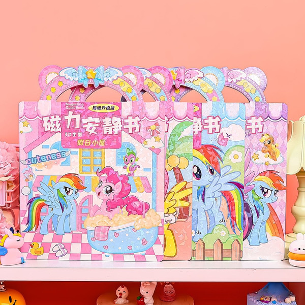 quiet book quiet book for toddler kuromi magnetic book New Pony Cartoon ...