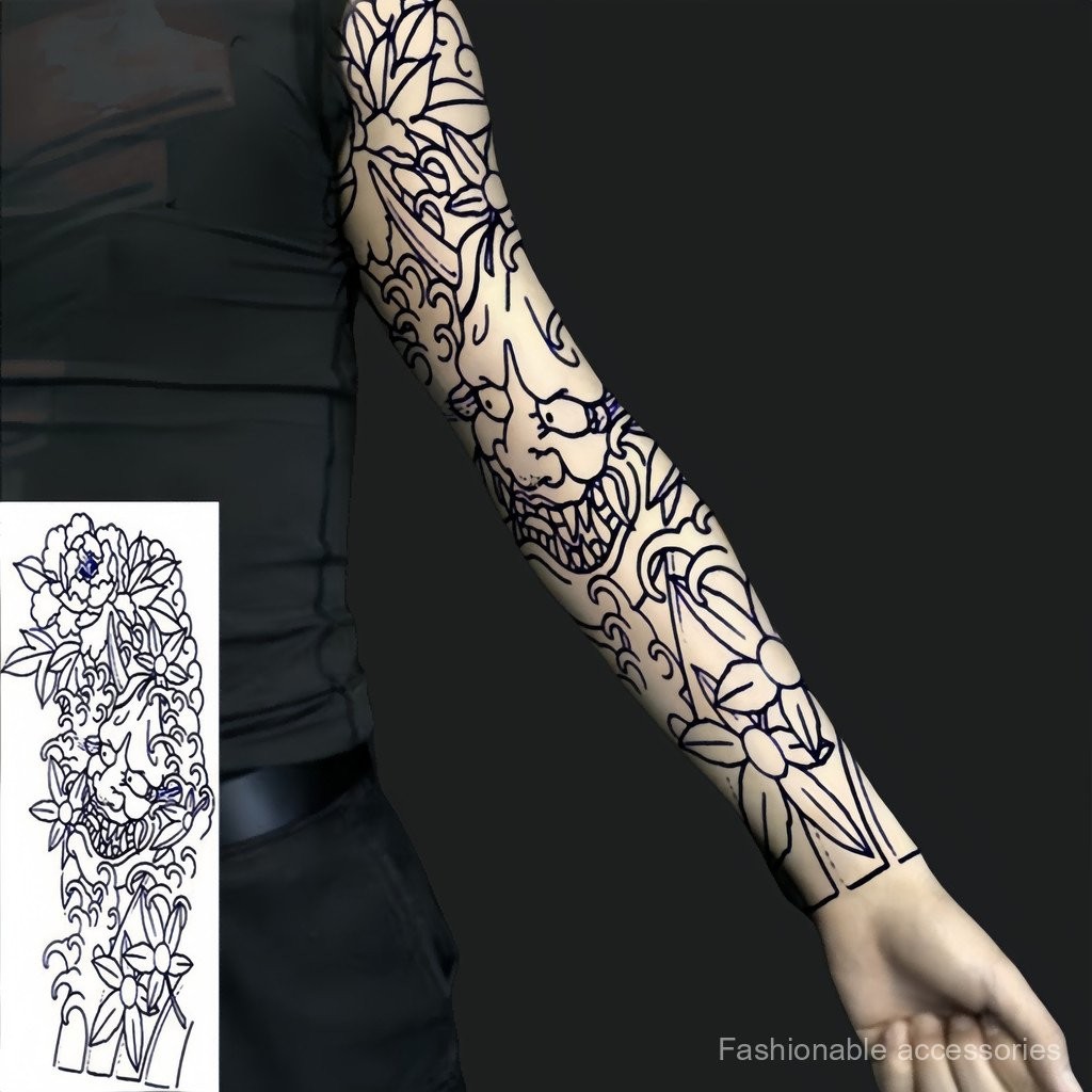 Herbal Tattoo Stickers Water Transfer Tattoos+Plant Dyed Tattoo ...