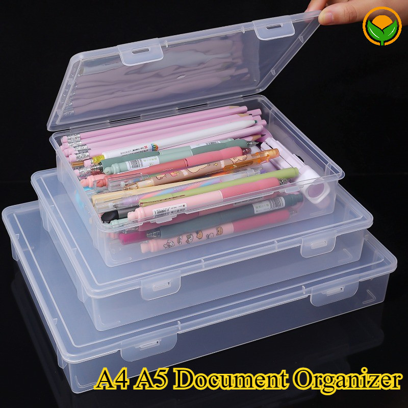A4 A5 File Plastic Storage Box- Waterproof and Dustproof Document Data ...