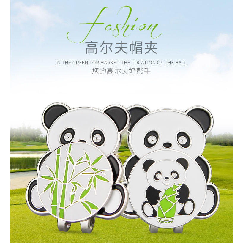 Golf Mark Panda Mark Golf Cap Cap Clip Ball Mark Ball Position ...