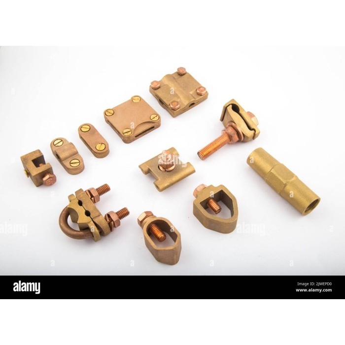 Accessories Grounding Earthing Anti Lightning Rod Clamp Cable / Tiger ...