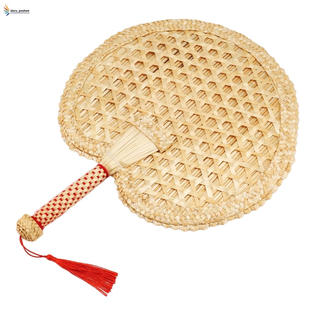 Hand-Woven Woven Straw Hand Fan Old Summer Natural Hand Fan ...