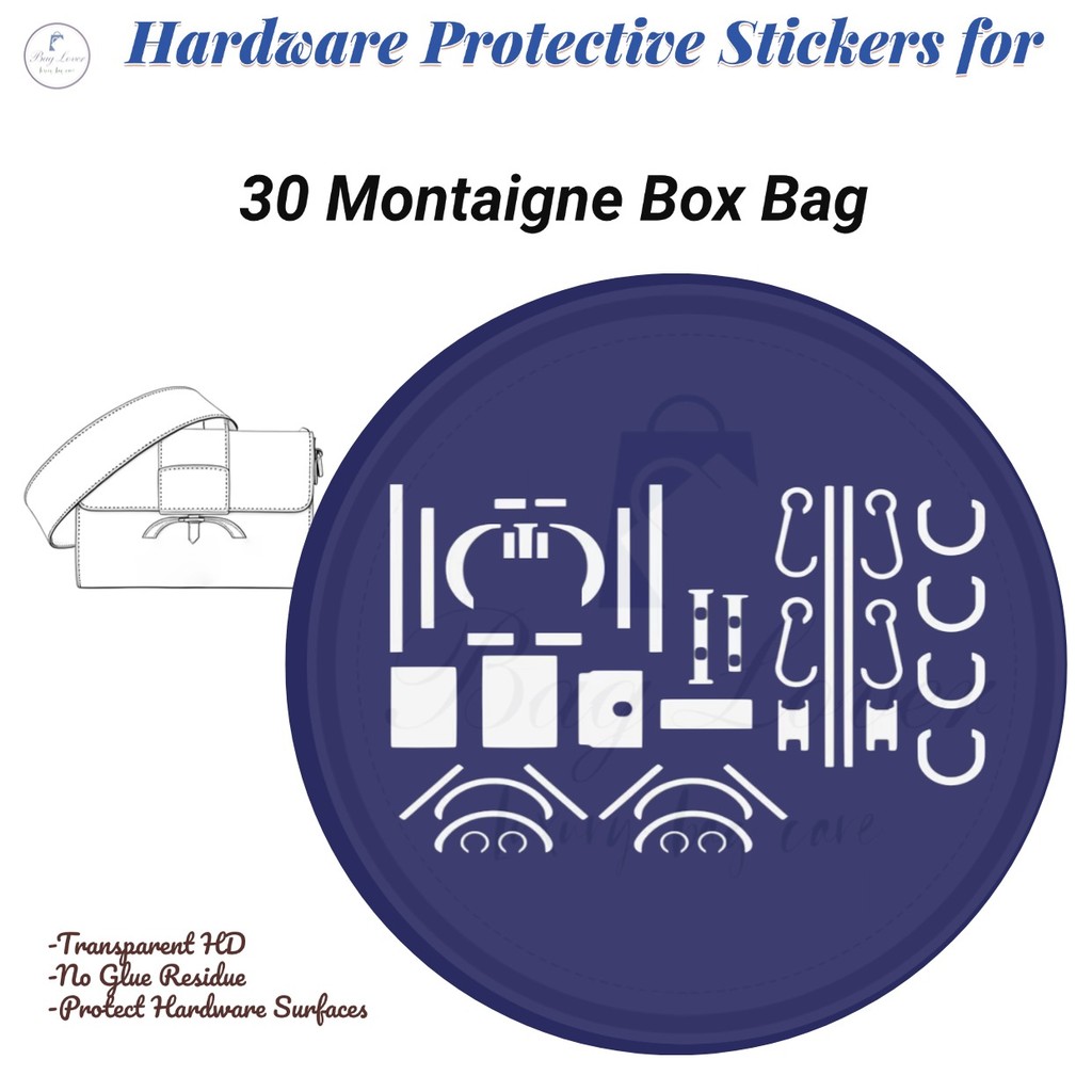 Bag Lover | Hardware Protection Sticker For 30 Montaigne Box Bag ...