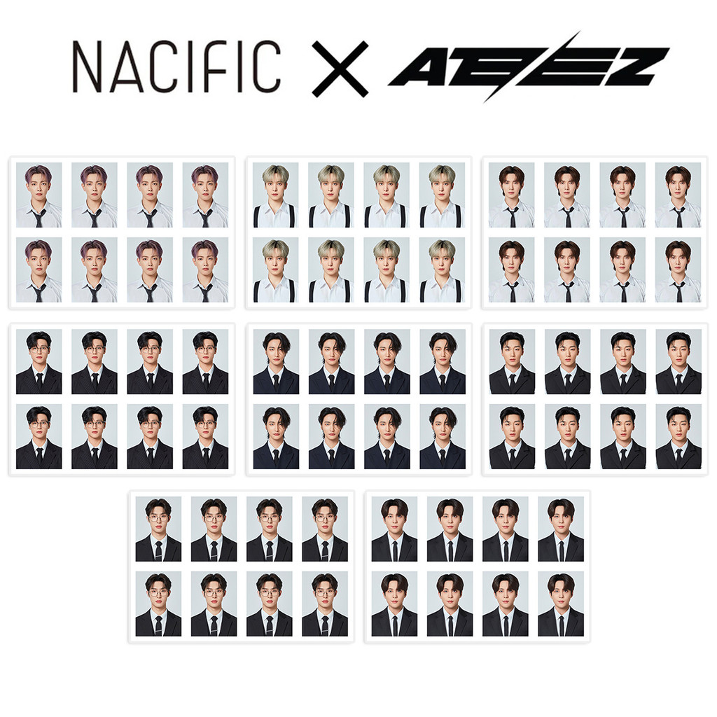 Ateez ID Photo 2024 NACIFIC Joint 3cm Photo MINGI Ladder Photo | Shopee ...