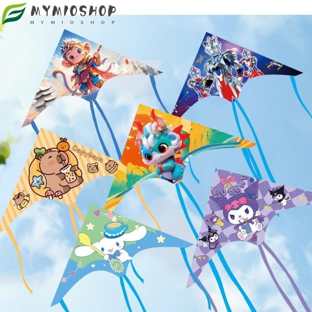 MIOSHOP Cartoon Triangle Kites, Kuromi Capybara Children's Kite ...