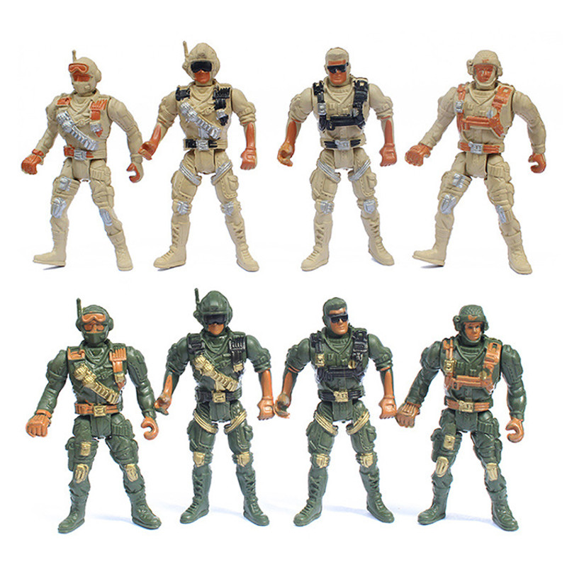9cm Soldier Minifigure Special Forces Model Multi-Joint Movable Soldier ...