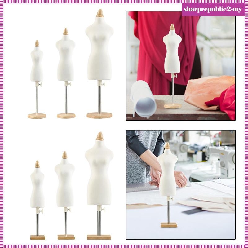 [SharprepublicefMY] Doll Mannequin Torso Stand Mini Tailor Dressmaker ...