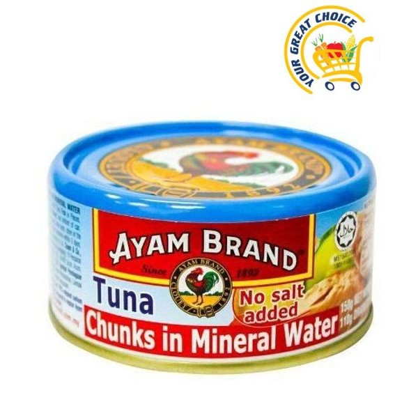 Ketulan Tuna Brand Ayam Dalam Air Mineral 150g | Shopee Malaysia