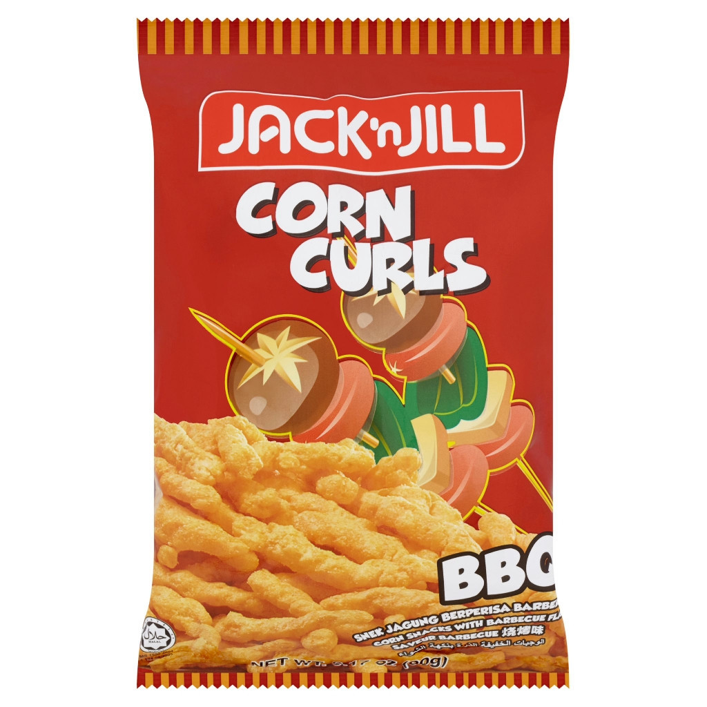 Jack 'n Jill Corn Curls BBQ (90g) | Shopee Malaysia