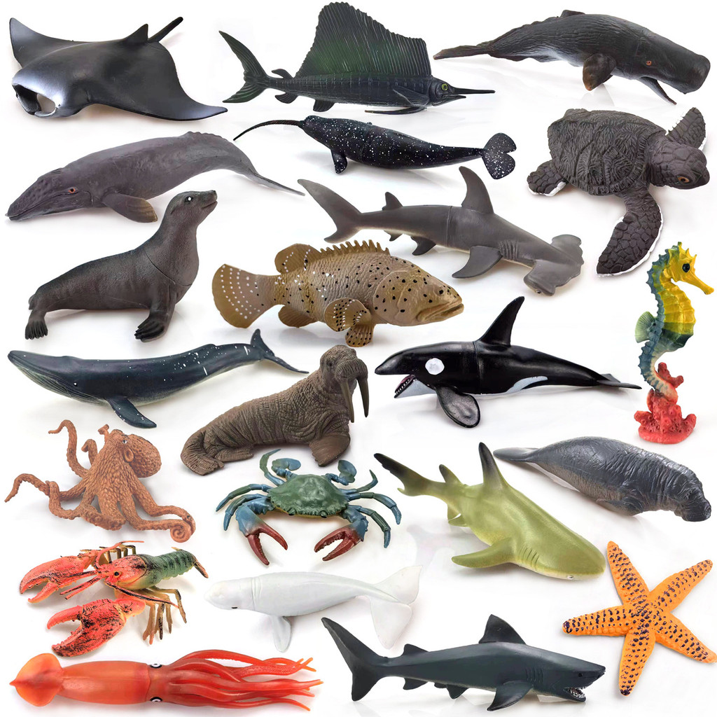 Children Solid Simulation Marine Life Model Great White Shark Shark ...