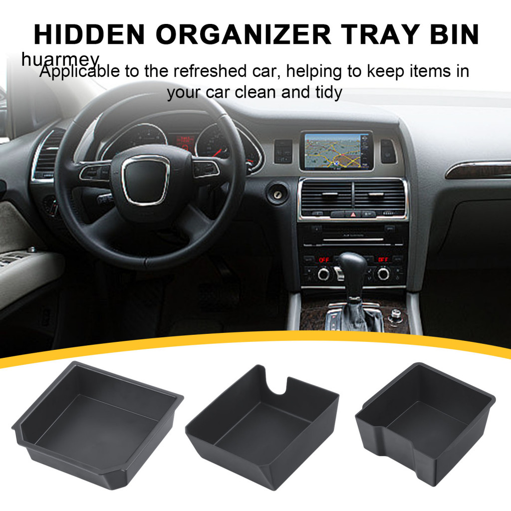 HUARMEY Car Interior Storage Box Console Organizer Model3/y Hidden Tray ...