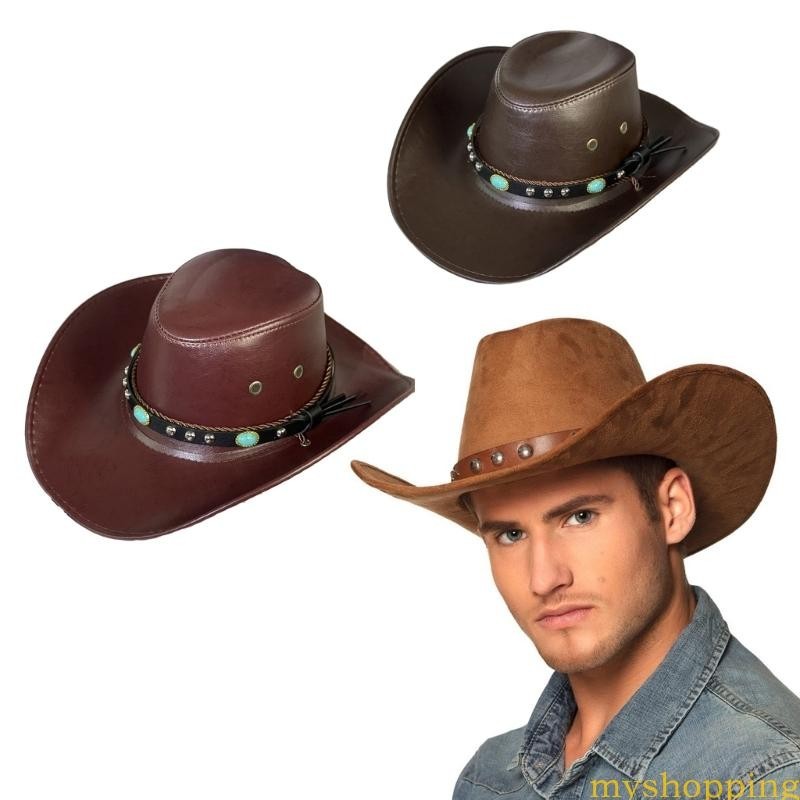 Ivy Adult Cowboy Hat with Hat Band Woman American Style Cowboy Hat ...