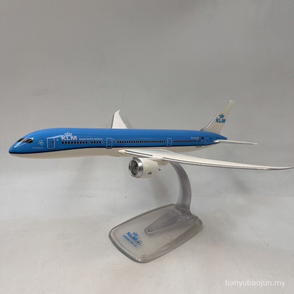 【In Stock】1:250 KLM B787-9 B787 Airlines ABS Plastic Airplane Model Toy ...