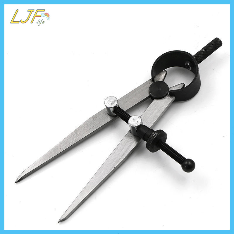 LJF Adjustable Leather Compass Lockable Carbon Steel Divider Wing ...