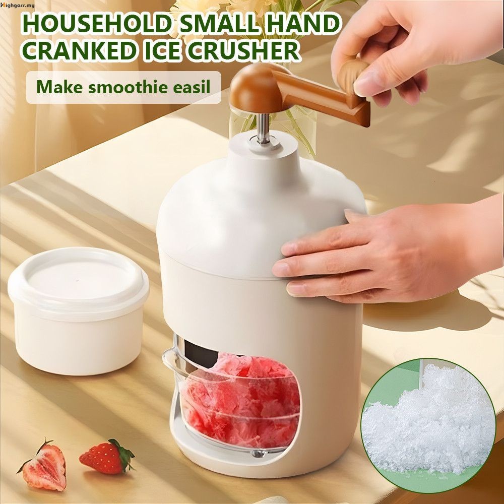 Shaved Ice Machine Home Small Manual Ice Crusher Hand-shake Ice Sand ...