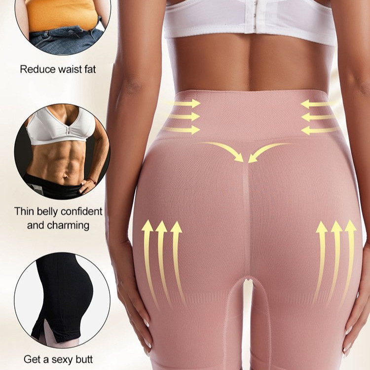 【Read Stock】Toning up your body with tight leggings Body shaping and tummy shrinking shorts ...