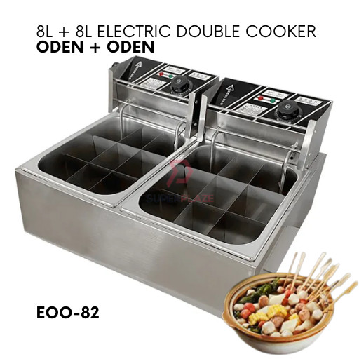 Oden Plus Oden Fryer 16 Liters Auto Double Electric Multifunctional ...