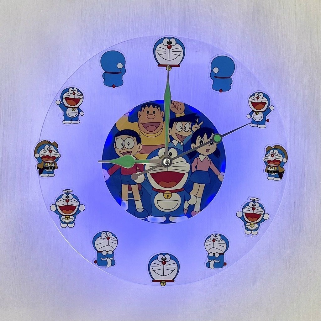 Spot goods Doraemon Wall Clock High-value Student Dormitory Clock ...