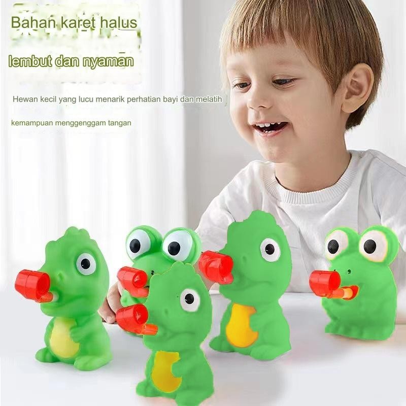 Dinosaur Sticking Out The Tongue, Vocal Frog, Little Snake Pressing Toy ...
