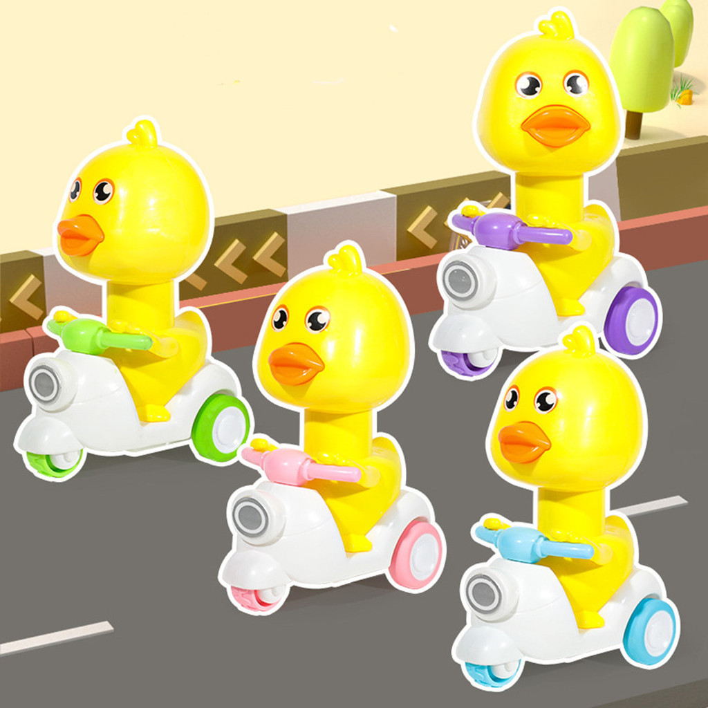 Kegllect Children's Cartoon Toy Car Little Yellow Duck Model Inertia ...