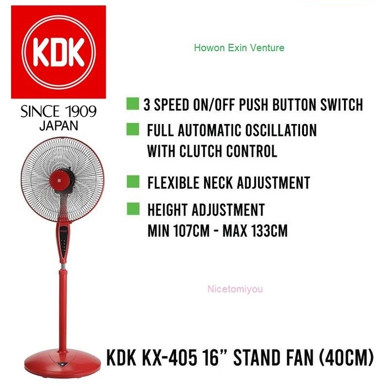 KDK Stand Fan KX405 (40cm/16″) | Shopee Malaysia