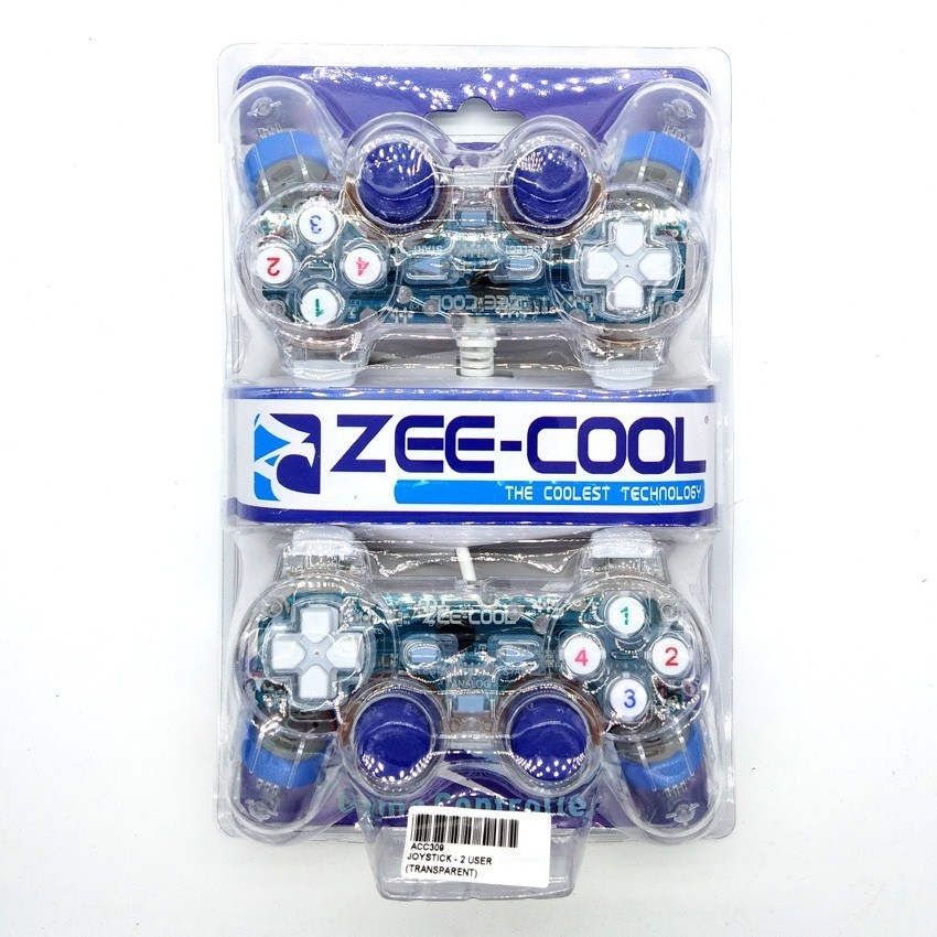 Official Zee-cool Twin Shock Transparent Twin Joystick/ Control Led ...