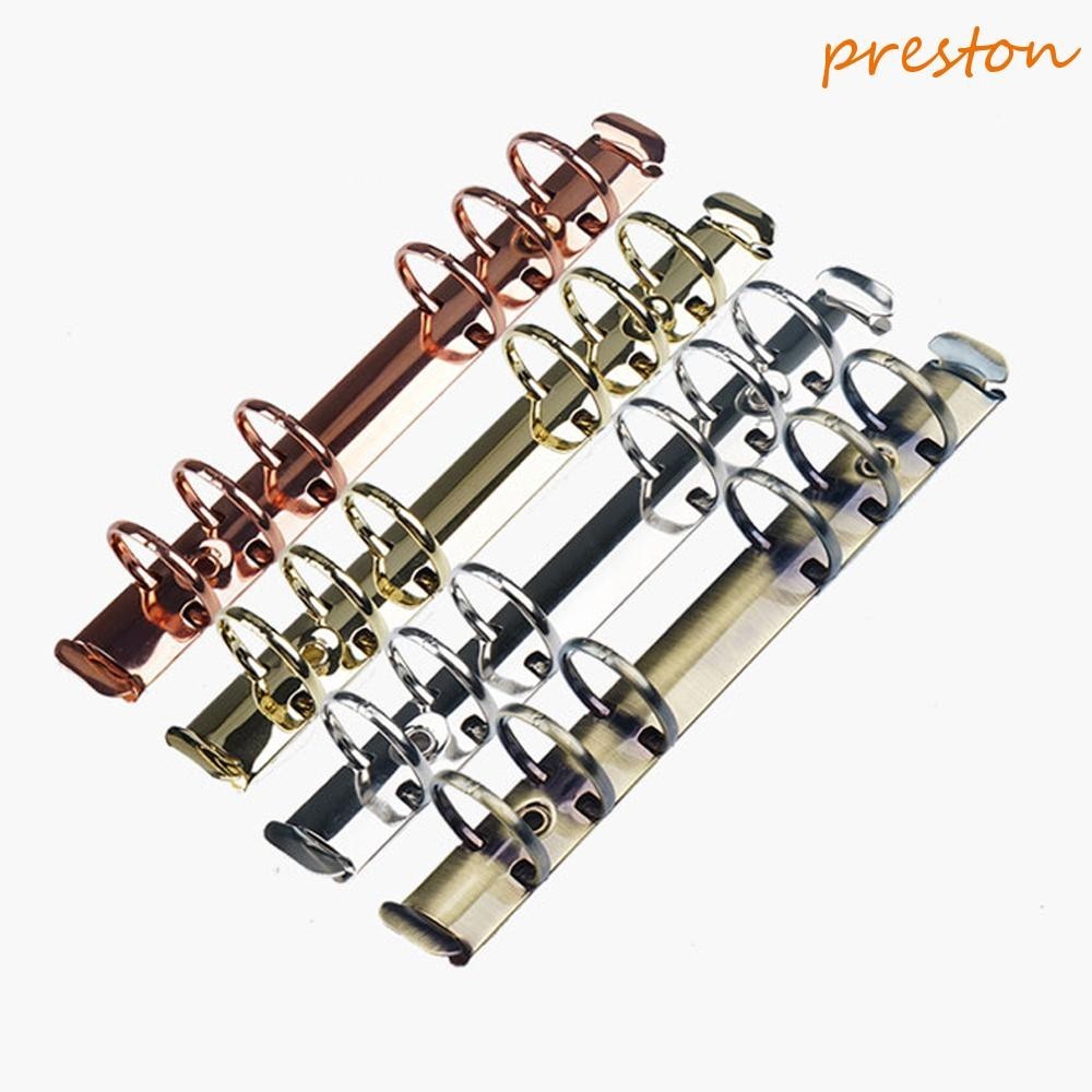 PRESTON Spiral Rings Binder Clip Colorful File Folder Clip Diary Metal ...