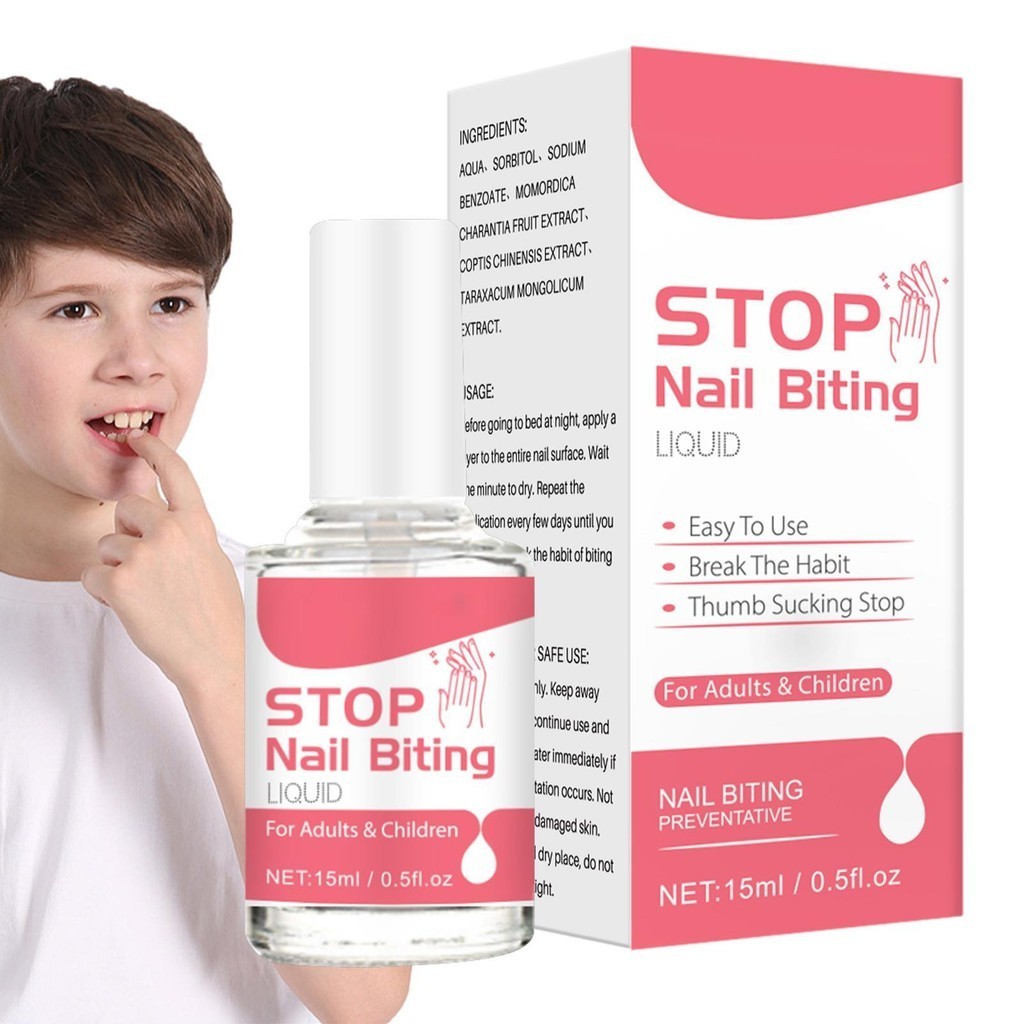 Nail Biting Prevention Polish 0.5fl oz Anti Bite Stop Nail Biting ...