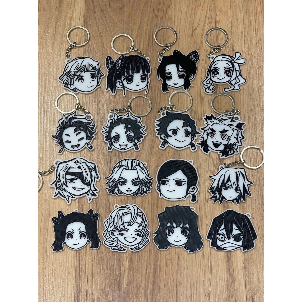 🇲🇾[PREMIUM BUILT] Demon Slayer Kimetsu no Yaiba Keychain Key Holder ...
