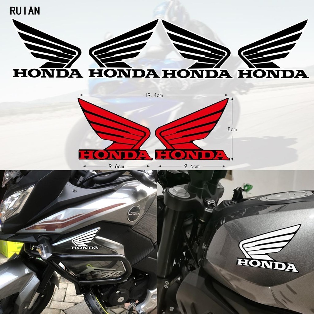 Honda Wings Sticker Honda Badge Reflective Fuel Tank Sticker Motorcycle ...