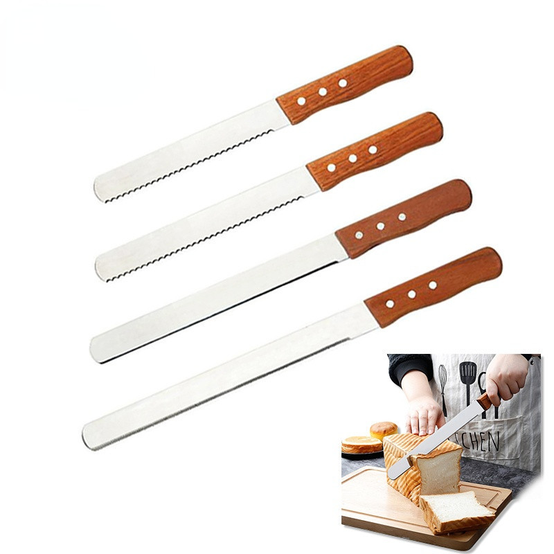 [Ready Stock] 8"/10"/12"/14" Bread Knife Cake Knife kek Pisau Roti ...