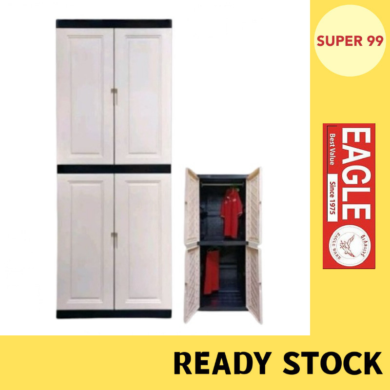 EAGLE DIY Almari Baju Plastik / Cabinet Plastik / Plastic Storage ...