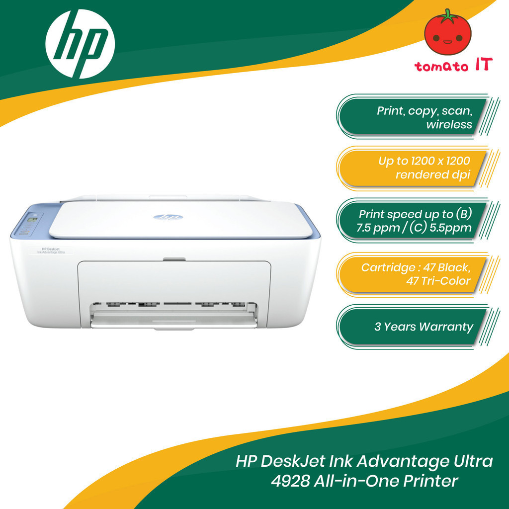 HP DeskJet Ink Advantage Ultra 4928 All-in-One Printer | Shopee Malaysia