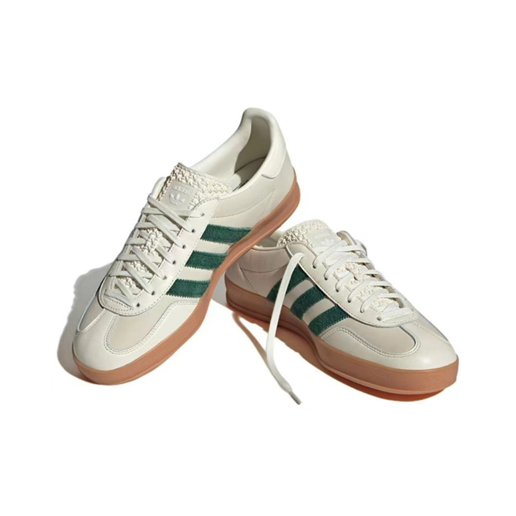Adidas Originals Gazelle Indoor White green Gum T-toe shoes | Shopee ...