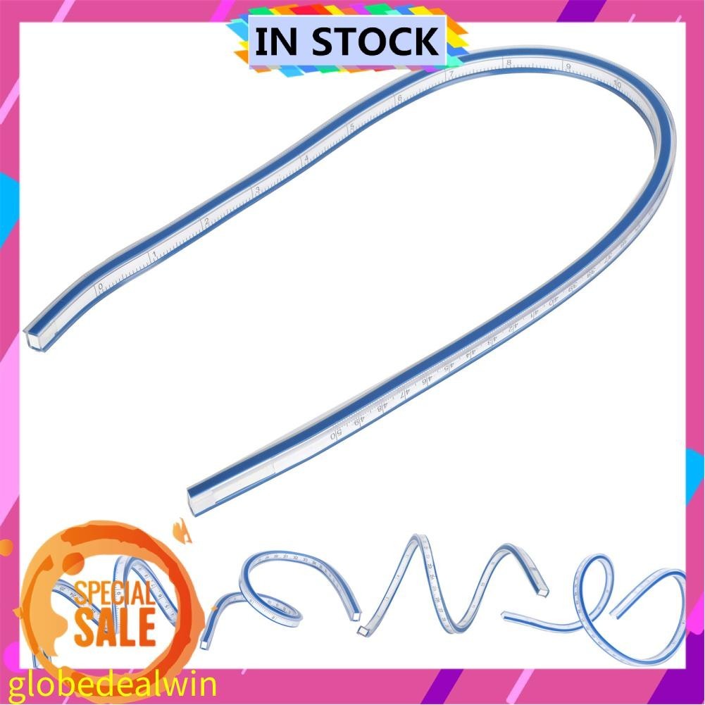 Globedealwin Flexible Tracing Ruler Curve Plastic Scale Soft Measuring ...