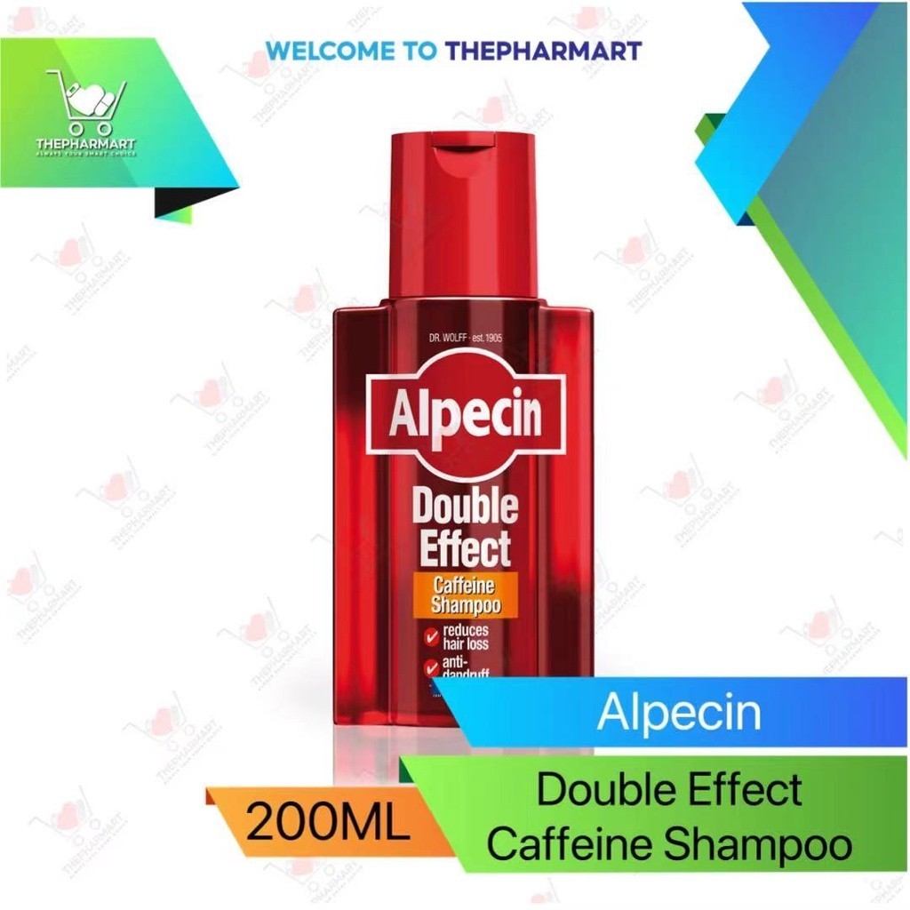 100% ORIGINAL Alpecin Double-Effect Caffeine Shampoo (200ml) | Shopee ...