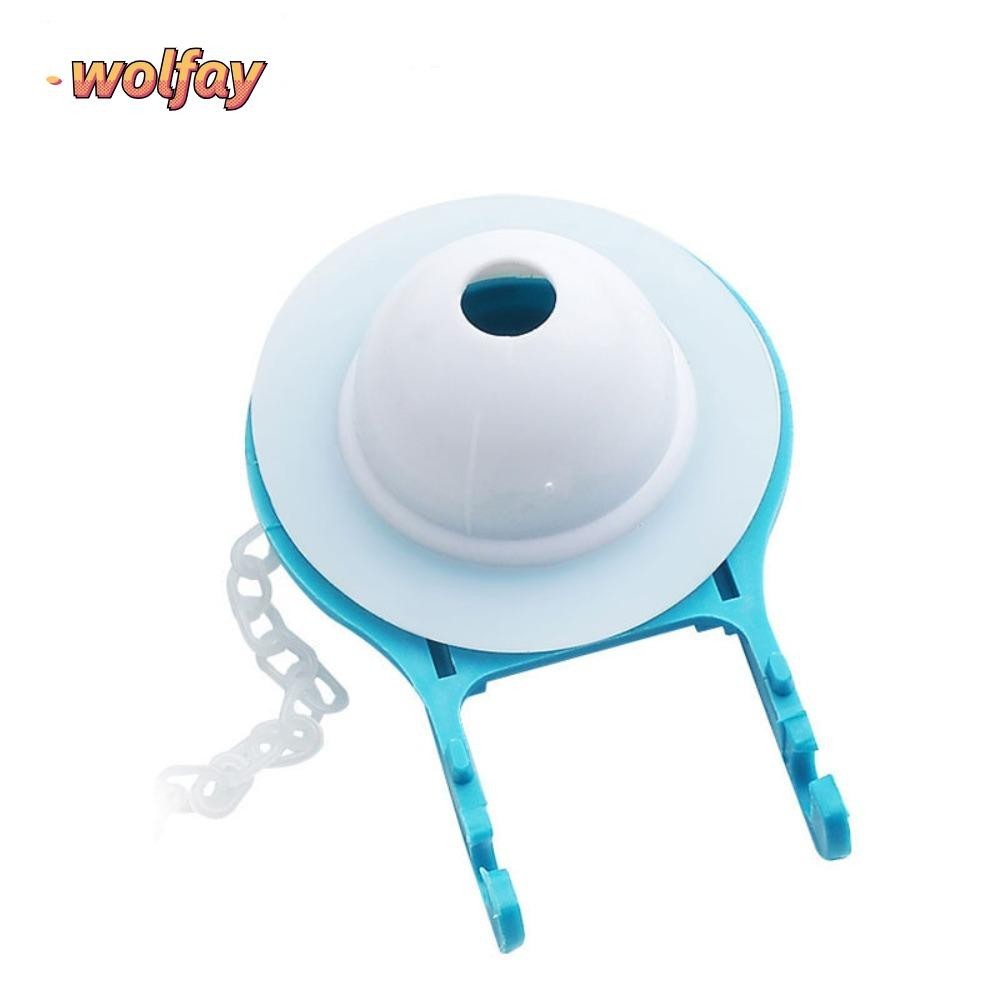 WOLFAY Replacement Kit, Water Counteractive Blue Toilet Flapper, Flush ...