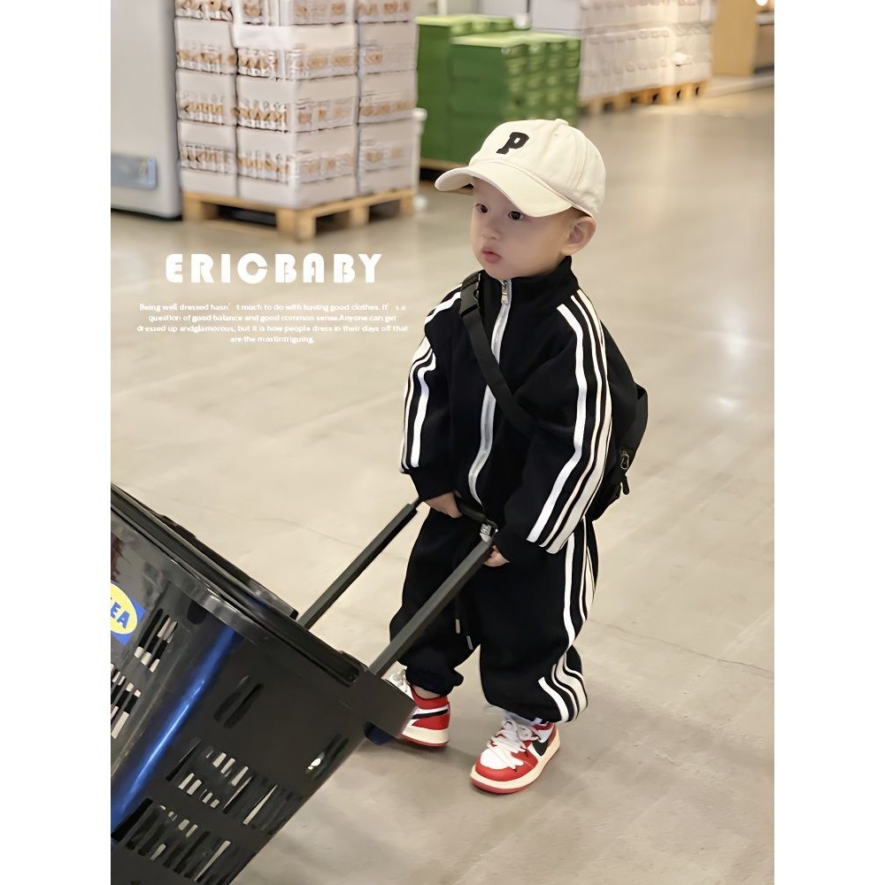Boys and Girls Spring Children's Baby Set Handsome Sports and Leisure ...