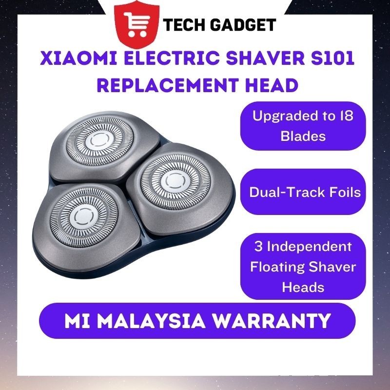 Xiaomi Electric Shaver S101 Replacement Head | Upgraded to 18 blades ...