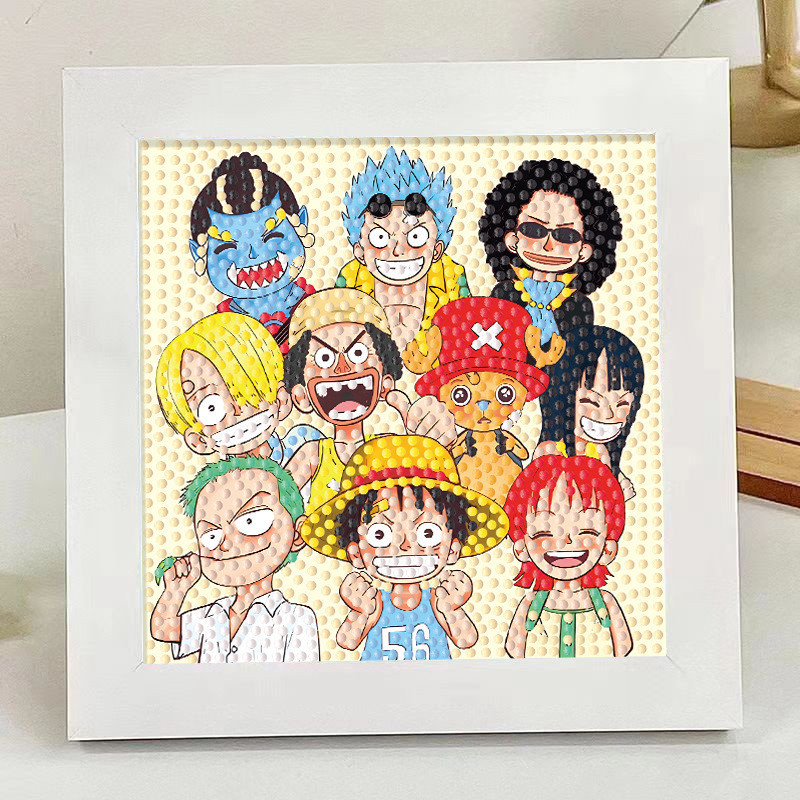 Kids Diamond Painting kit Luffy ONE PIECE cartoon diamond painting set ...