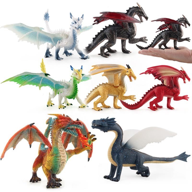 Dinosaur Toy Simulation Flying Dragon Magic Dragon Model Fire Rock ...
