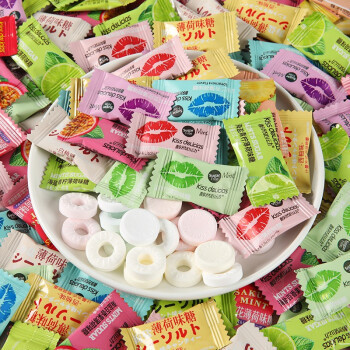 [BORONG] KISS DELICIAS SUGAR FEE MINT CANDY 500G (GRAPE / LYCHEE) GULA ...