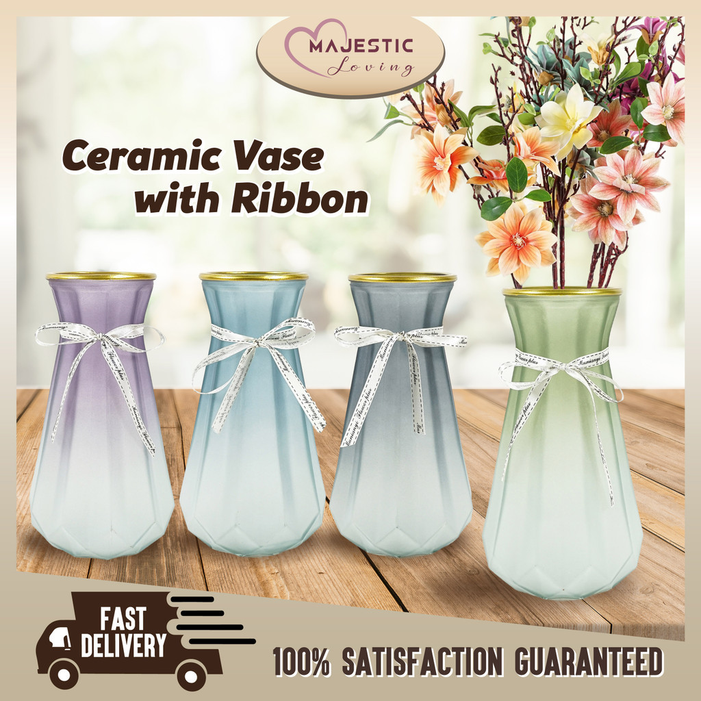 Tall Ceramic Vase Modern Pot Pasu Seramik Hiasan Rumah Home Deco Table ...